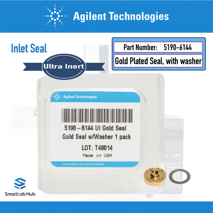 Agilent GC inlet seal, gold plated, with washer