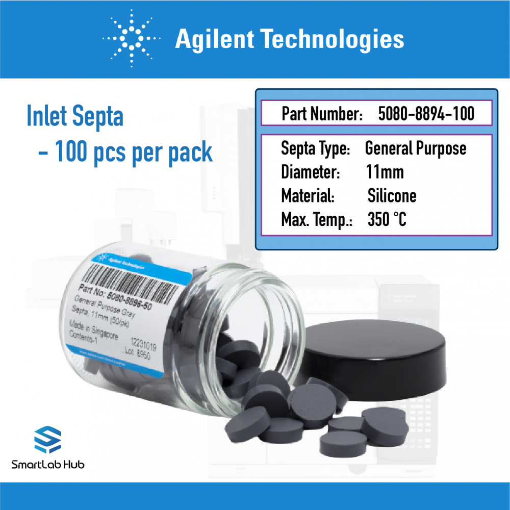 Agilent,Inlet septa,general purpose,gray,11mm,5080-8894-100