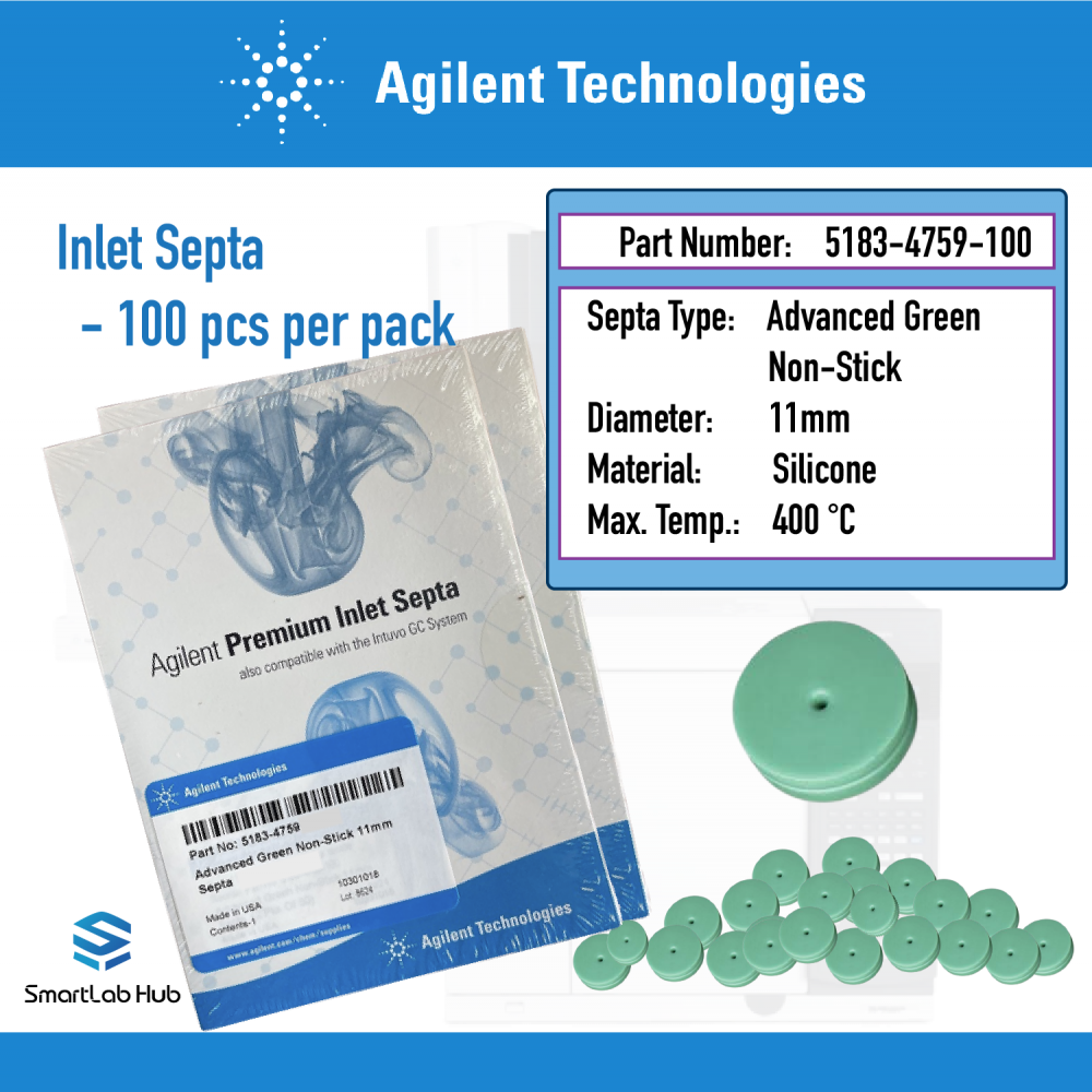 Agilent,Inlet septa,Advanced Green,non-stick,11mm,5183-4759-100