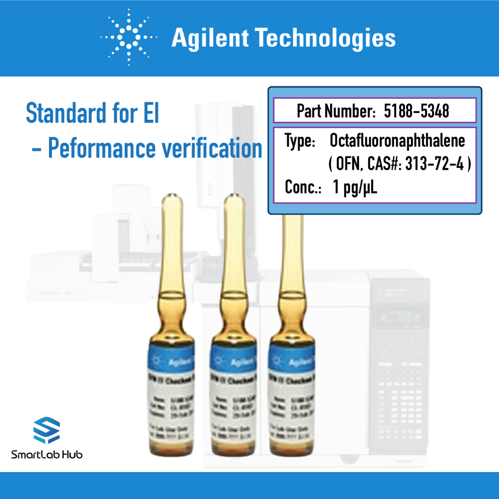 Agilent GC/MS Performance verification standard, for EI, 1 pg/µL OFN ...