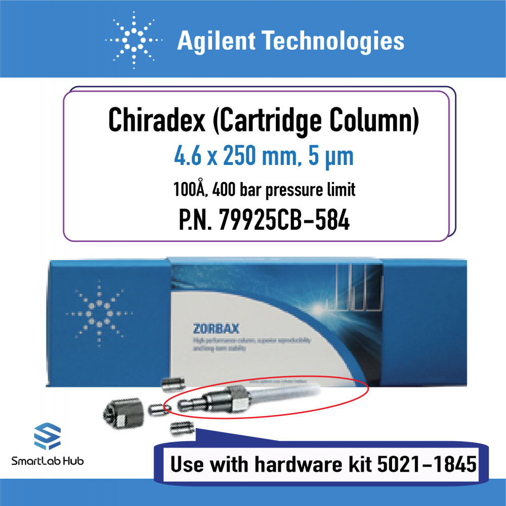 Agilent Chiradex Cartridge Column,100 Å, 4.0x250mm, 5µm