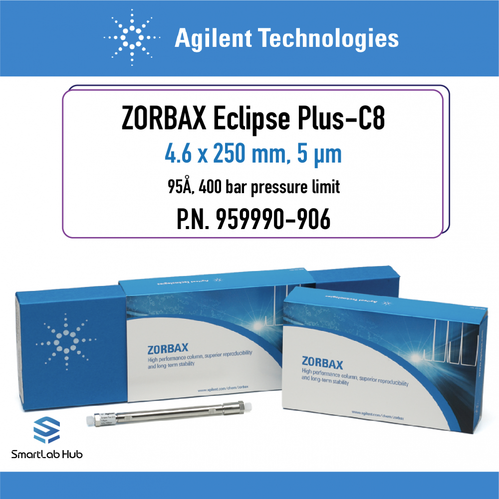 Agilent ZORBAX Eclipse Plus C8, 95Å, 4.6x250mm, 5µm