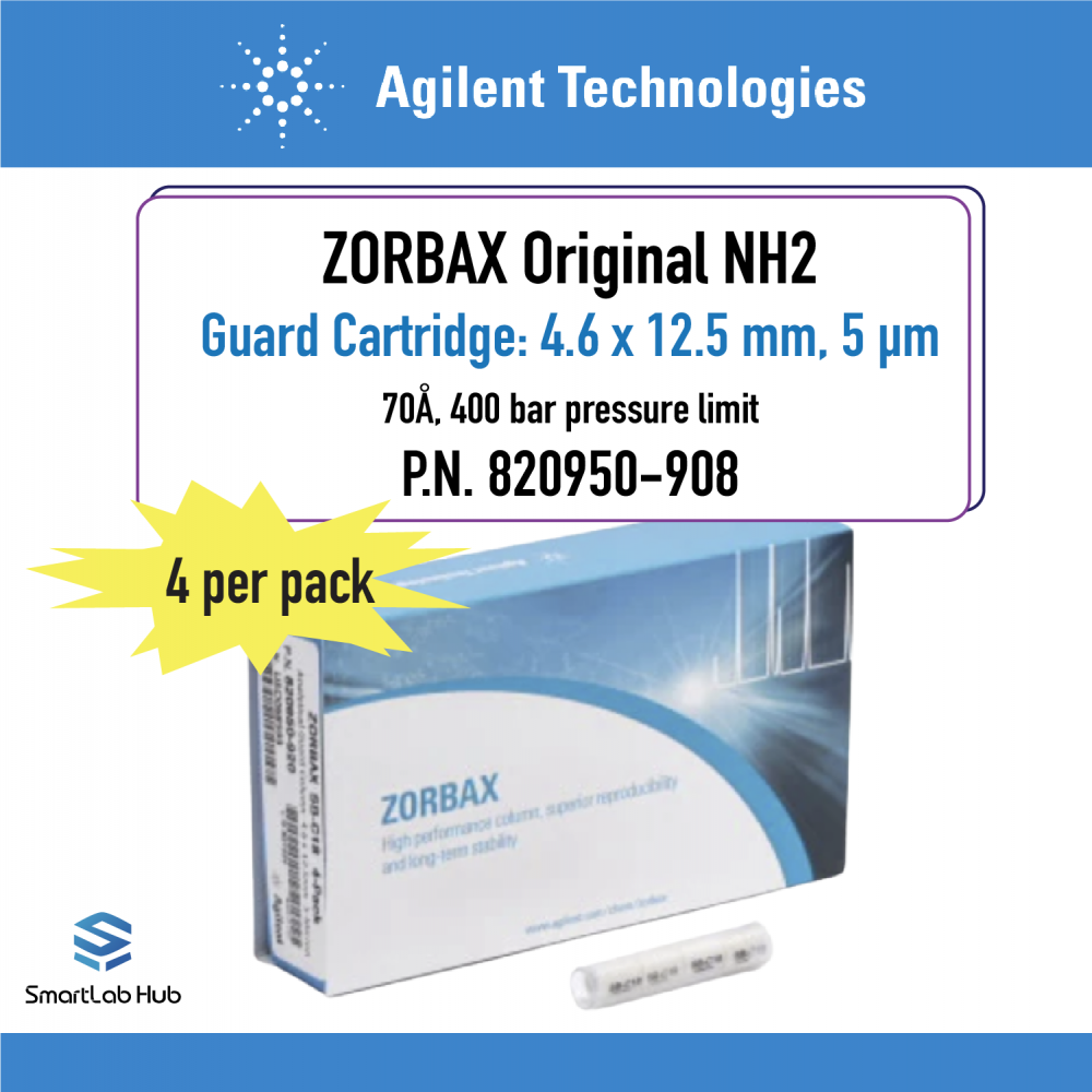 Agilent ZORBAX Original NH2, 70Å, 4.6 x 12.5mm, 5µm, guard cartridge ...