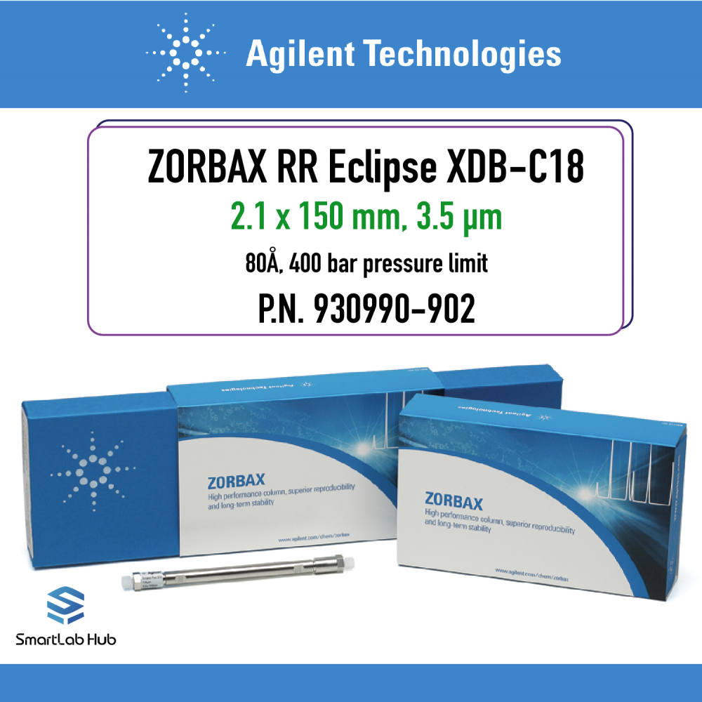 Agilent Zorbax RR Eclipse XDB-C18, 80Å, 2.1x150mm, 3.5µm