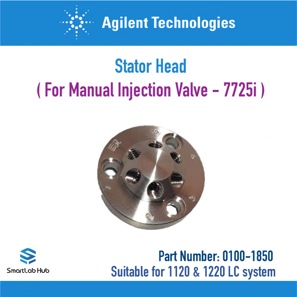 Agilent Stator head, for manual injection valve (7725i), 400 bar, for ...